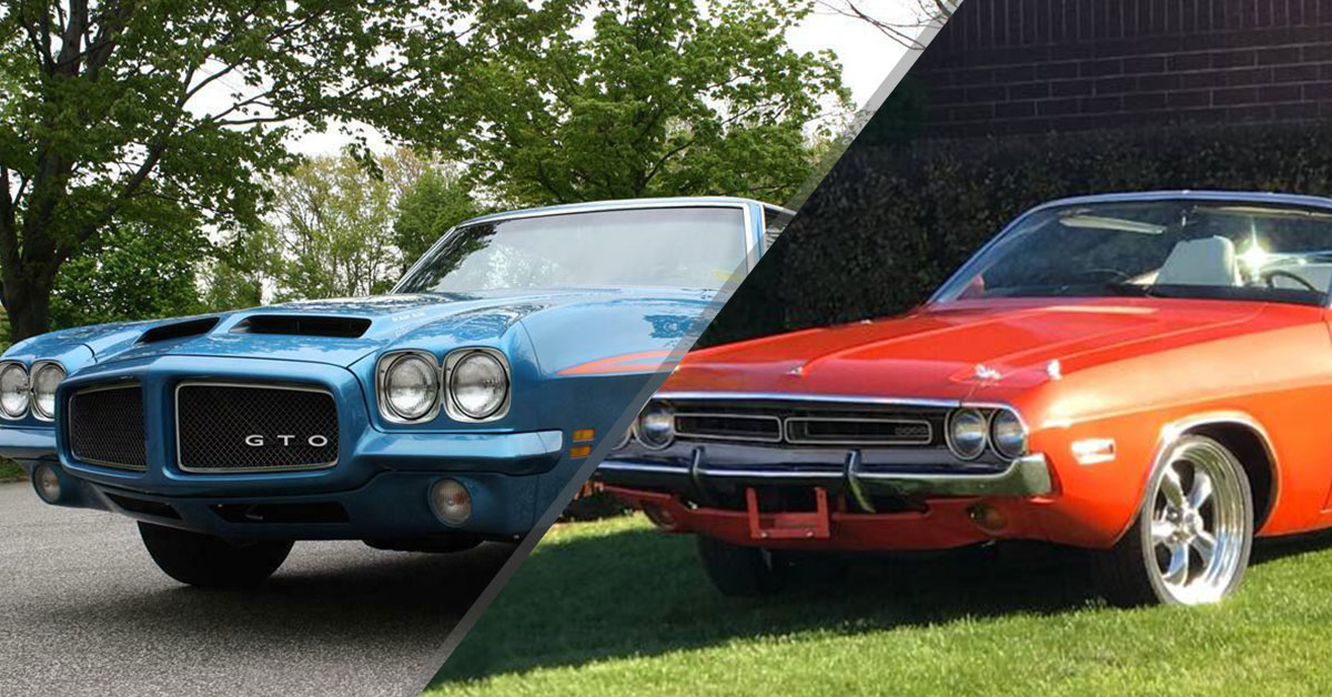 Classic Clash: '71 Pontiac GTO vs '71 Dodge Challenger - Carsforsale.com®